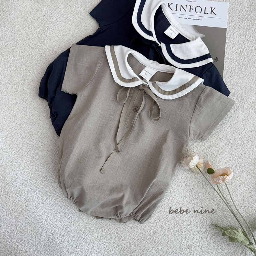 bebe nine25 (6m-18m) 水手風包屁衣 | bebe nine．6m-6y | ｜Korea｜25SS夏季 新品上架中 ...