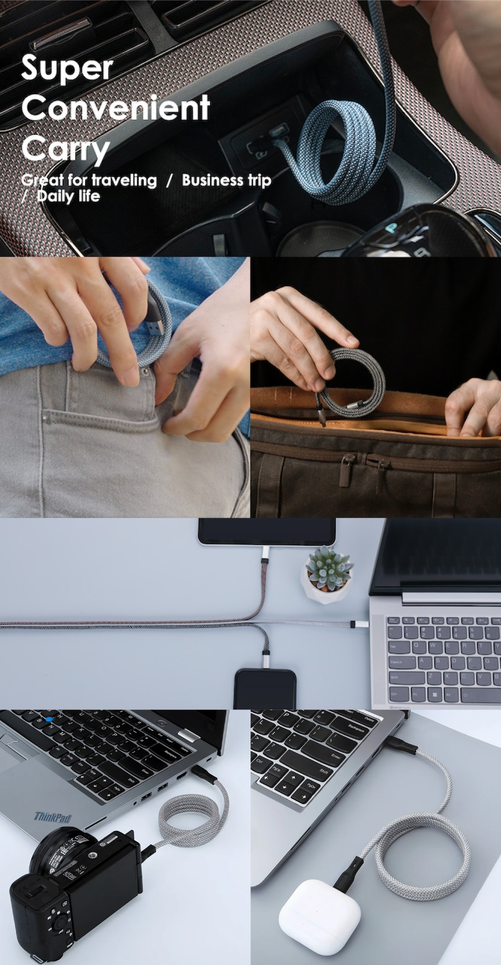 O Magcables Type C To Type C 60w 磁性快收納充電傳輸線 Type C To Type C 專區 Magtame
