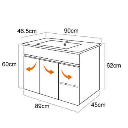 面盆浴櫃 | 衛浴盆櫃 / 鏡櫃 / 訂製專區 - 沐羽衛櫥