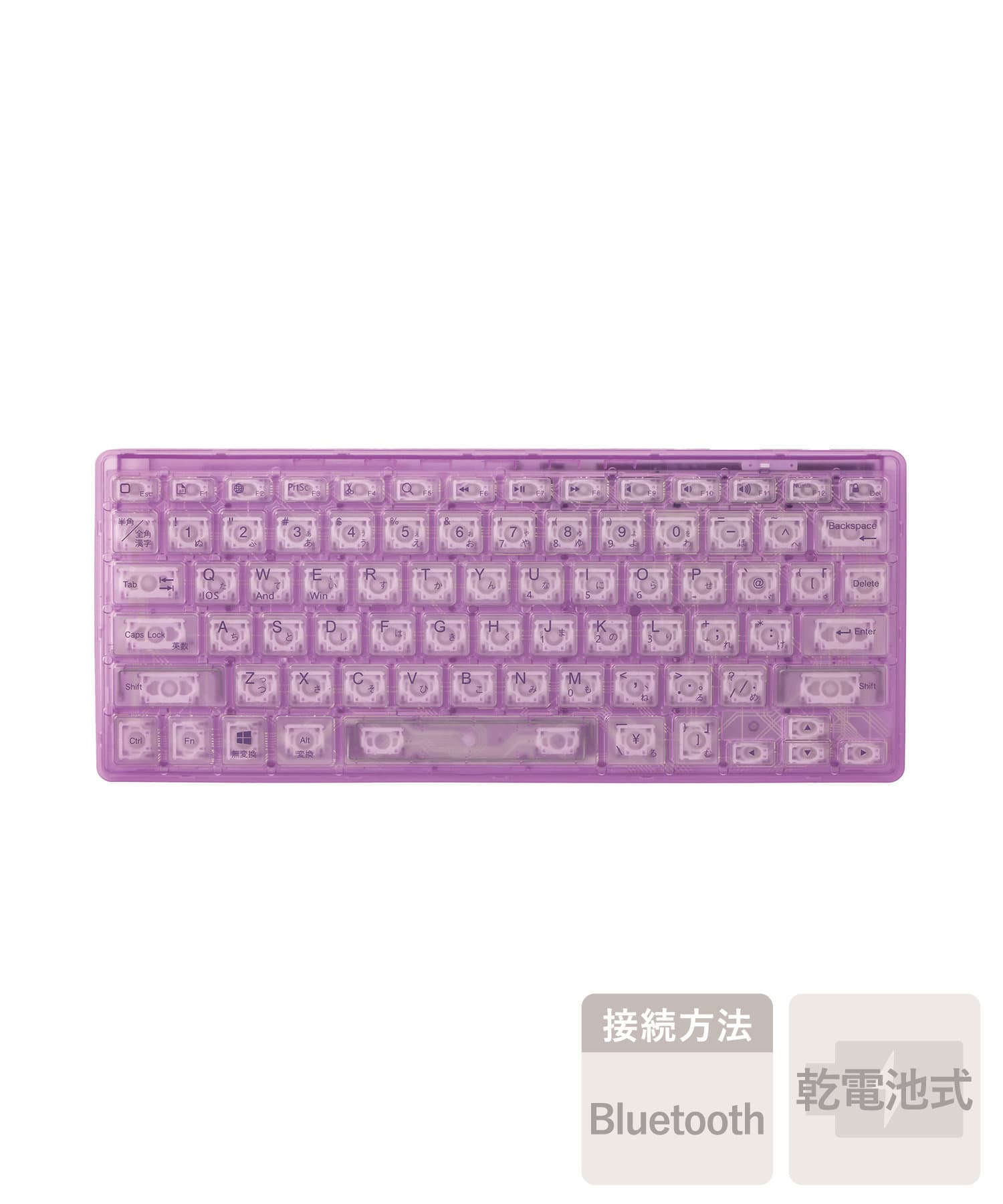 【3COINS】2way 透明無線鍵盤 | 生活雑貨 - wed alice