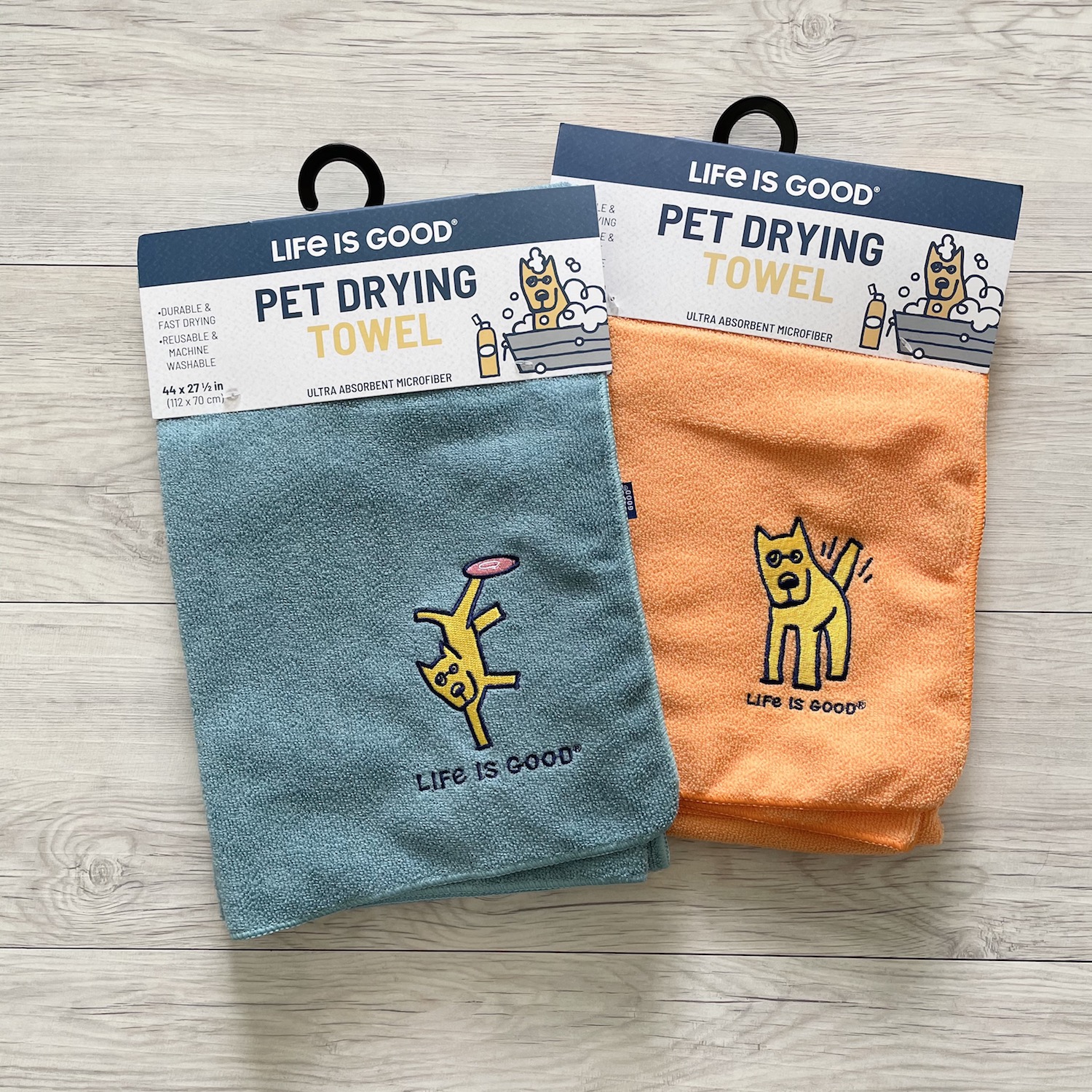 Life is Good Pet Drying Towel 超細纖維快乾毛巾 | 最新商品 - 艾米克美國寵物用品