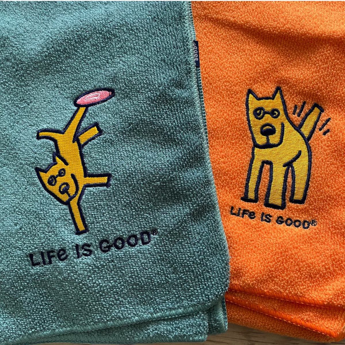 Life is Good Pet Drying Towel 超細纖維快乾毛巾 | 最新商品 - 艾米克美國寵物用品