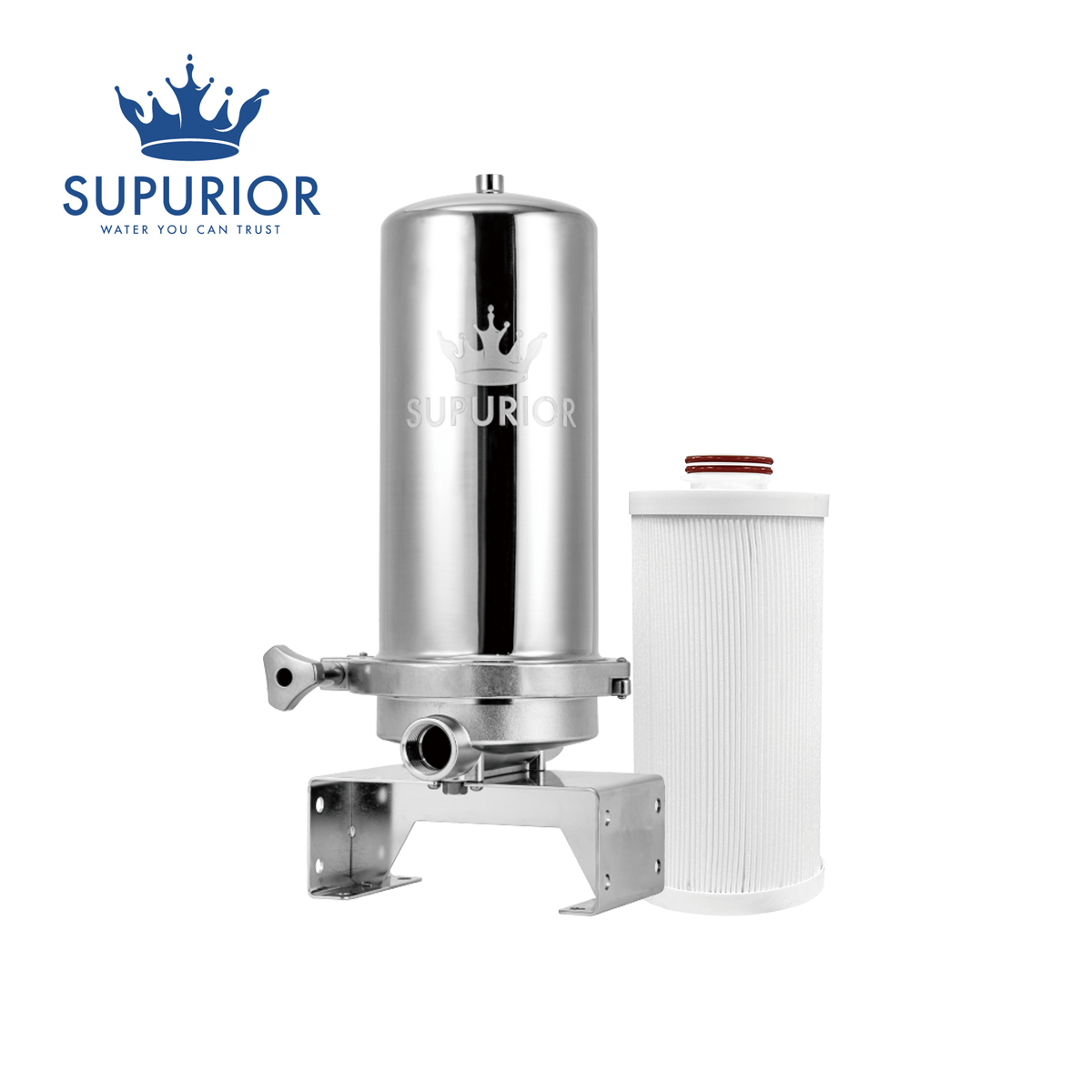 Supurior 速沛優 SR-1410HSS 全戶式除氯抑垢濾淨組(含專用全戶三效複合式濾芯) | 全戶過濾器 | 全屋淨水 - 玉山淨水